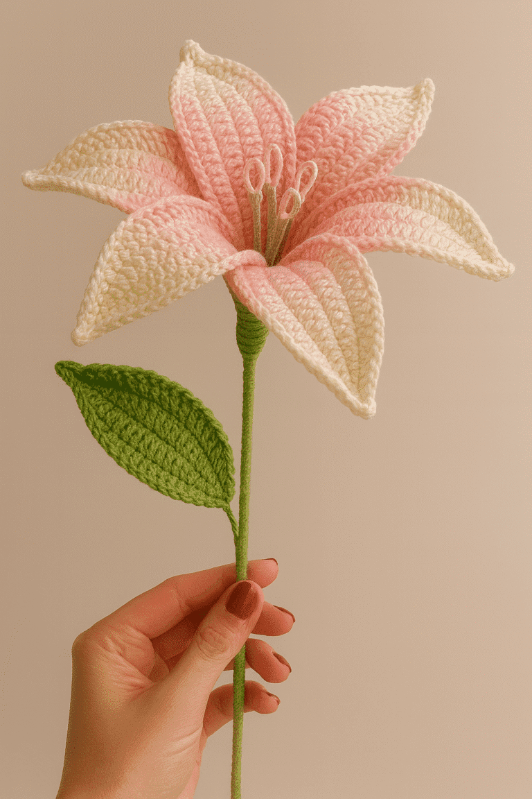 🌸 Crochet Lily Pattern – Step-by-Step Guide, Tips & Free Ideas